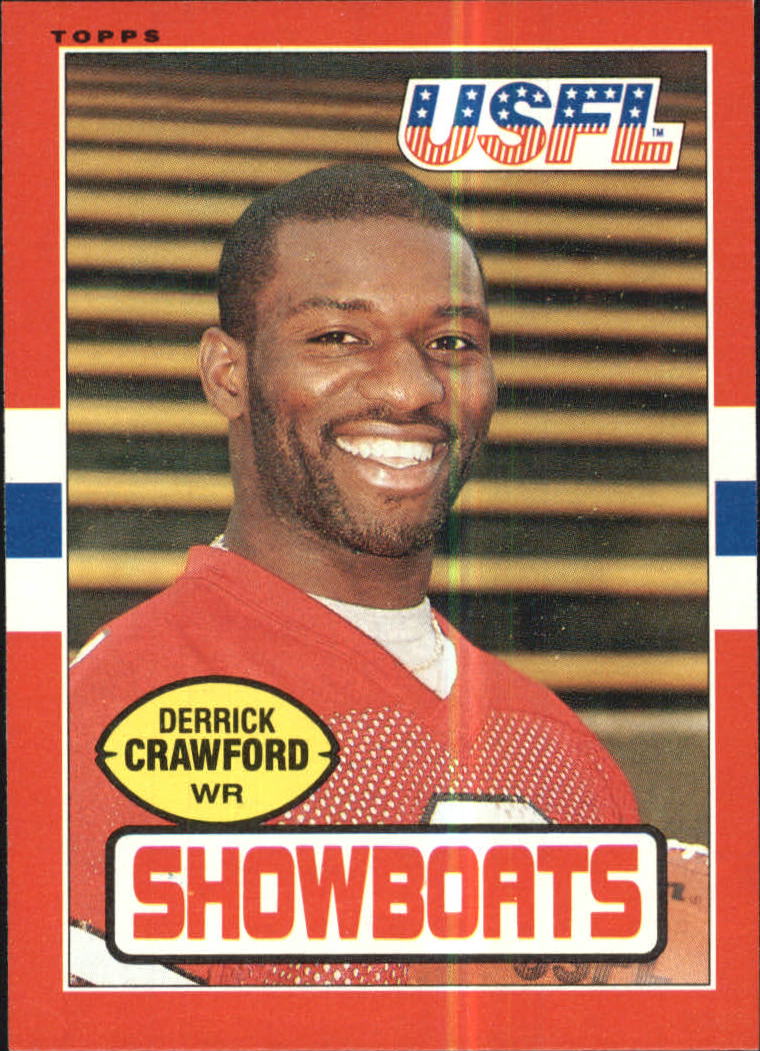 1985 Topps USFL #70 Derrick Crawford - NM-MT