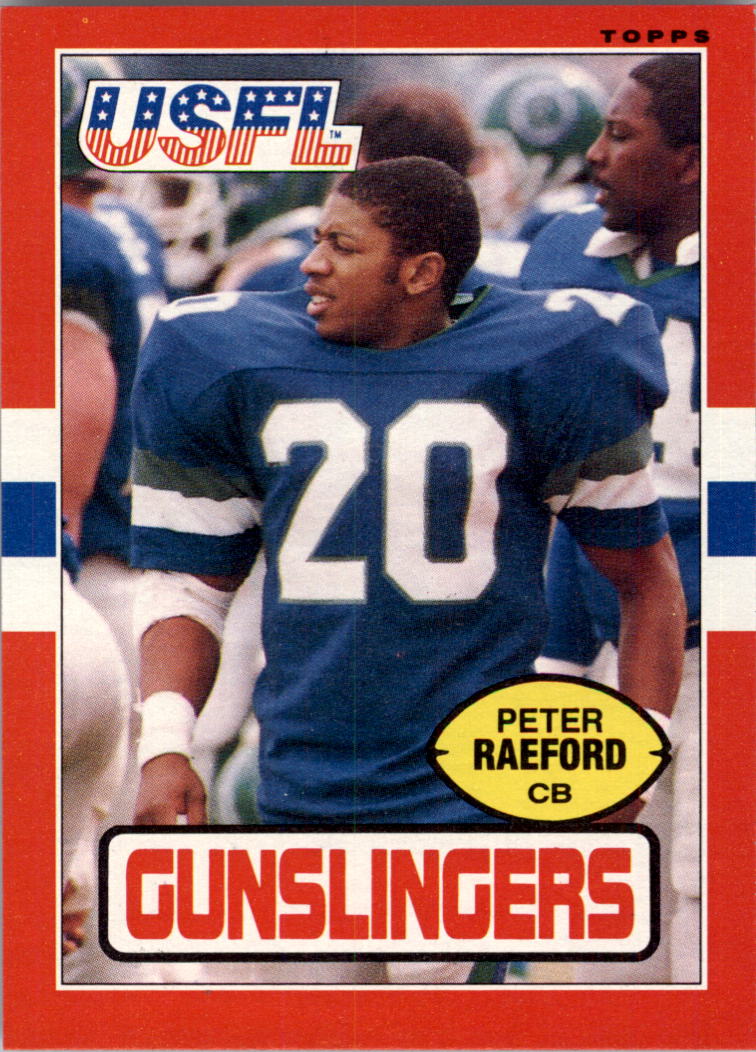 1985 Topps USFL #120 Peter Raeford - NM-MT