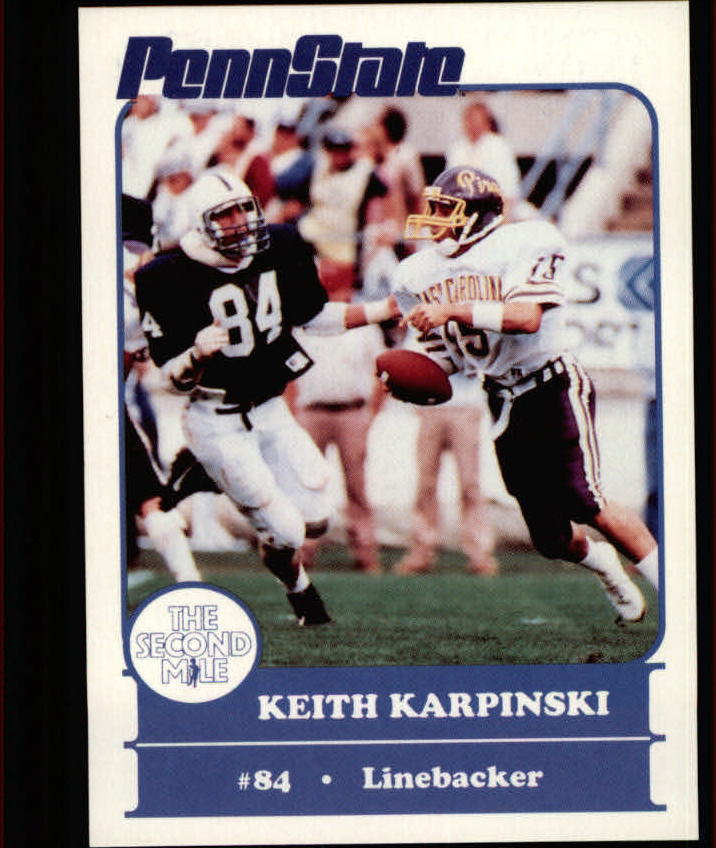 1988 Penn State #6 Keith Karpinski - NM-MT