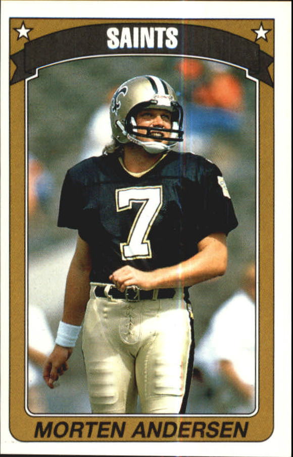 1990 Panini Stickers #300 Morten Andersen - NM-MT