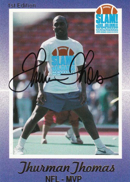 1992 Slam Thurman Thomas #AU Thurman Thomas AUTO - NM-MT