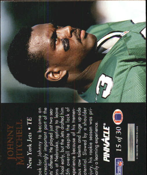 1993 Pinnacle Team 2001 #15 Johnny Mitchell - NM-MT