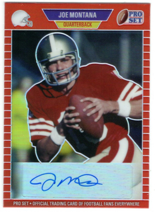 2021 Leaf Pro Set Metal Autographs Rainbow Red #PAJM1 Joe Montana ...