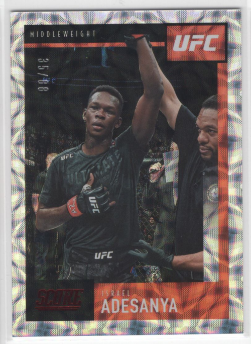 2021 Score UFC Asia Red #94 Israel Adesanya - NM-MT