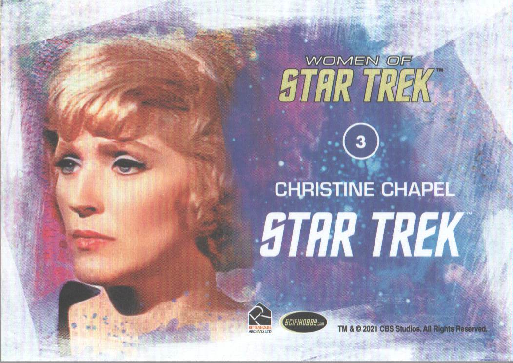 2021 Rittenhouse Women of Star Trek Art and Images #3 Christine Chapel ...