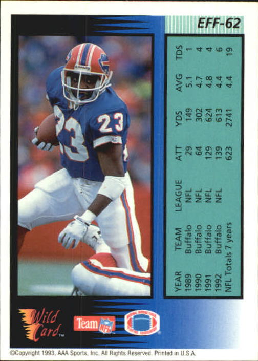 1993 Wild Card Field Force #62 Kenneth Davis - NM-MT