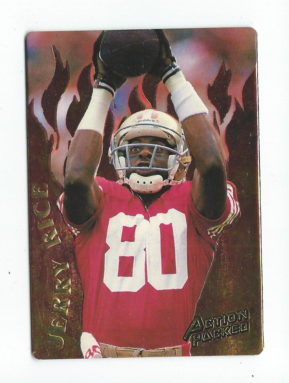 1994 Action Packed Catching Fire #R1 Jerry Rice - NM-MT