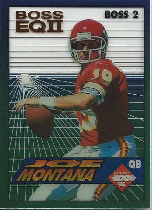 1994 Collector's Edge Boss Squad Bronze EQII #2 Joe Montana - NM-MT