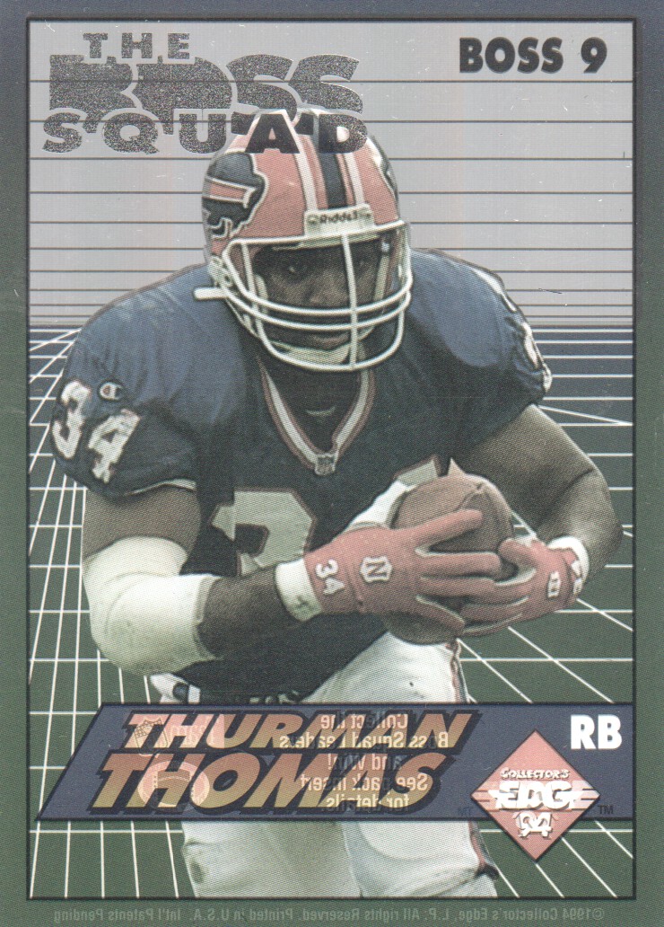 1994 Collector's Edge Boss Squad Silver #9 Thurman Thomas - NM-MT ...