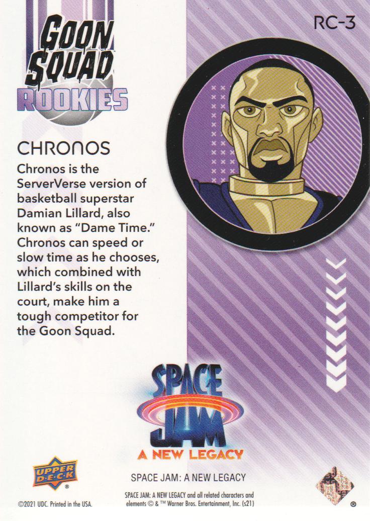 2021 Upper Deck Space Jam A New Legacy Tune and Goon Squad Rookies #RC3 ...