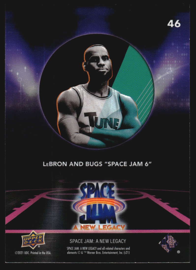 2021 Upper Deck Space Jam A New Legacy Retail #46 LeBron and Bugs ...