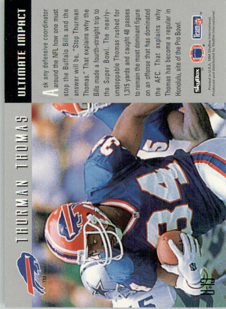 1994 Skybox Impact Football "Insert" Cards | eBay