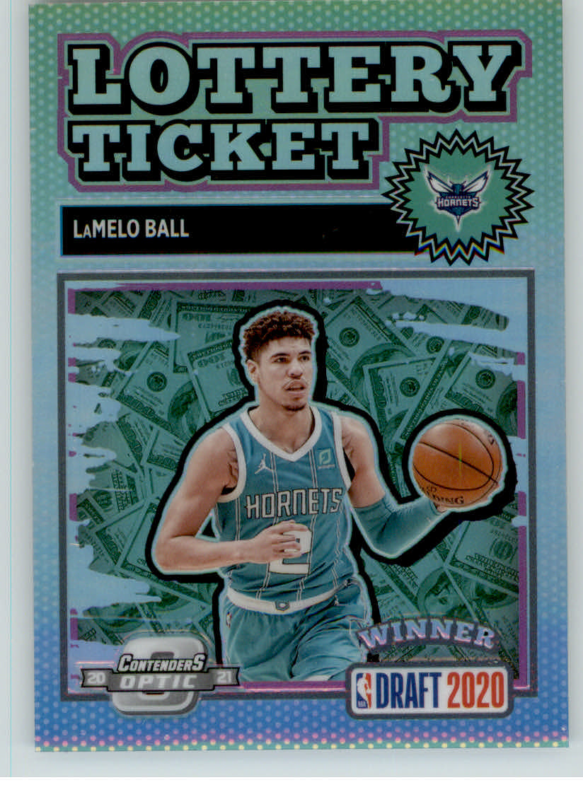 2020-21 Panini Contenders Optic Lottery Ticket #3 LaMelo Ball - NM-MT ...