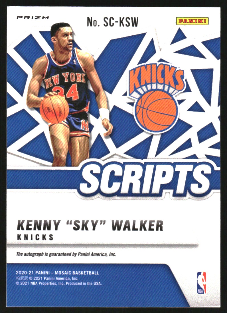 2020-21 Panini Mosaic Scripts #19 Kenny "Sky" Walker - NM-MT