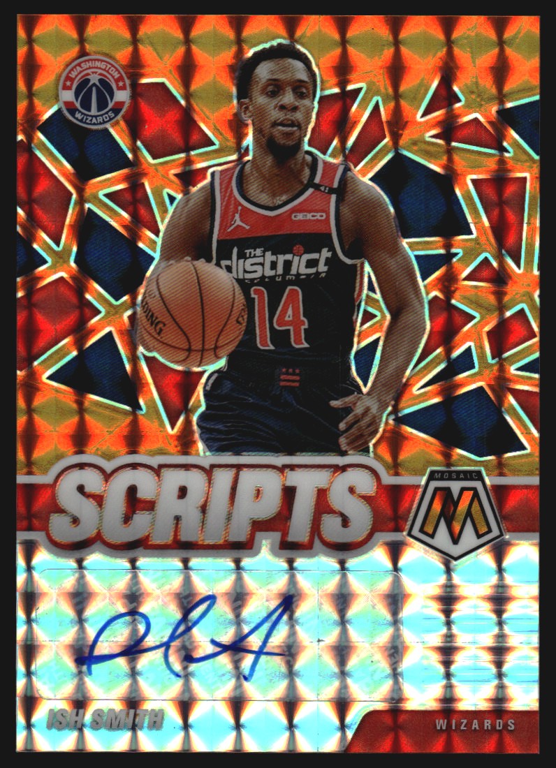 2020-21 Panini Mosaic Scripts Orange #34 Ish Smith - NM-MT