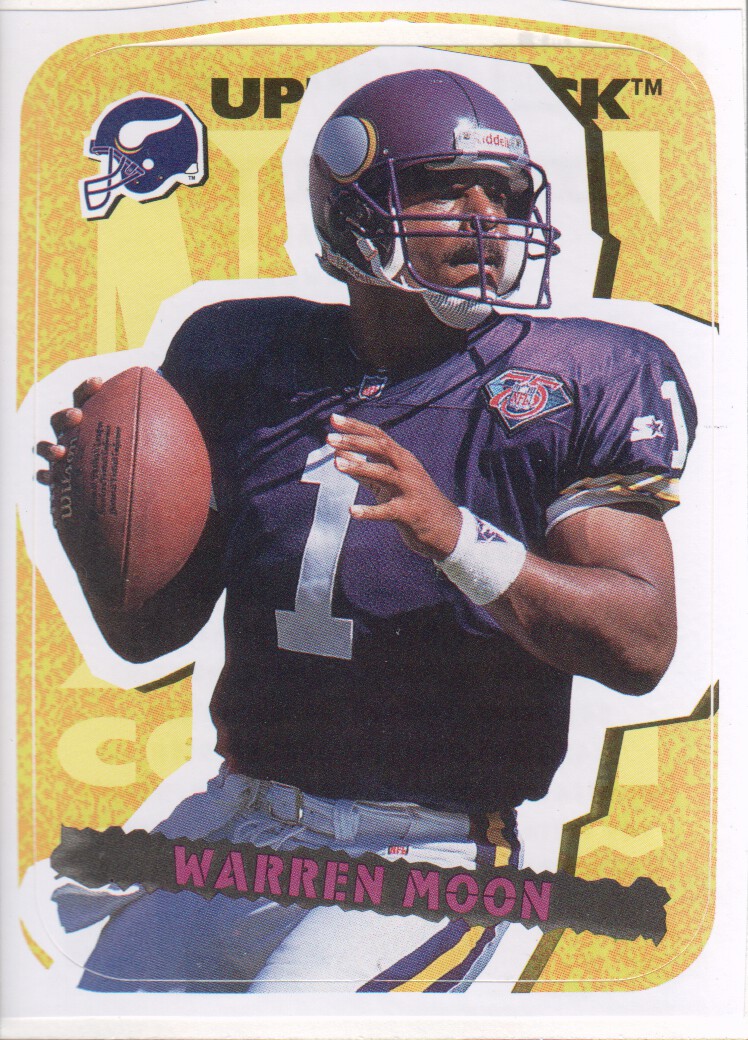 1995 Collector's Choice Update Stick-Ums #9 Warren Moon - NM-MT