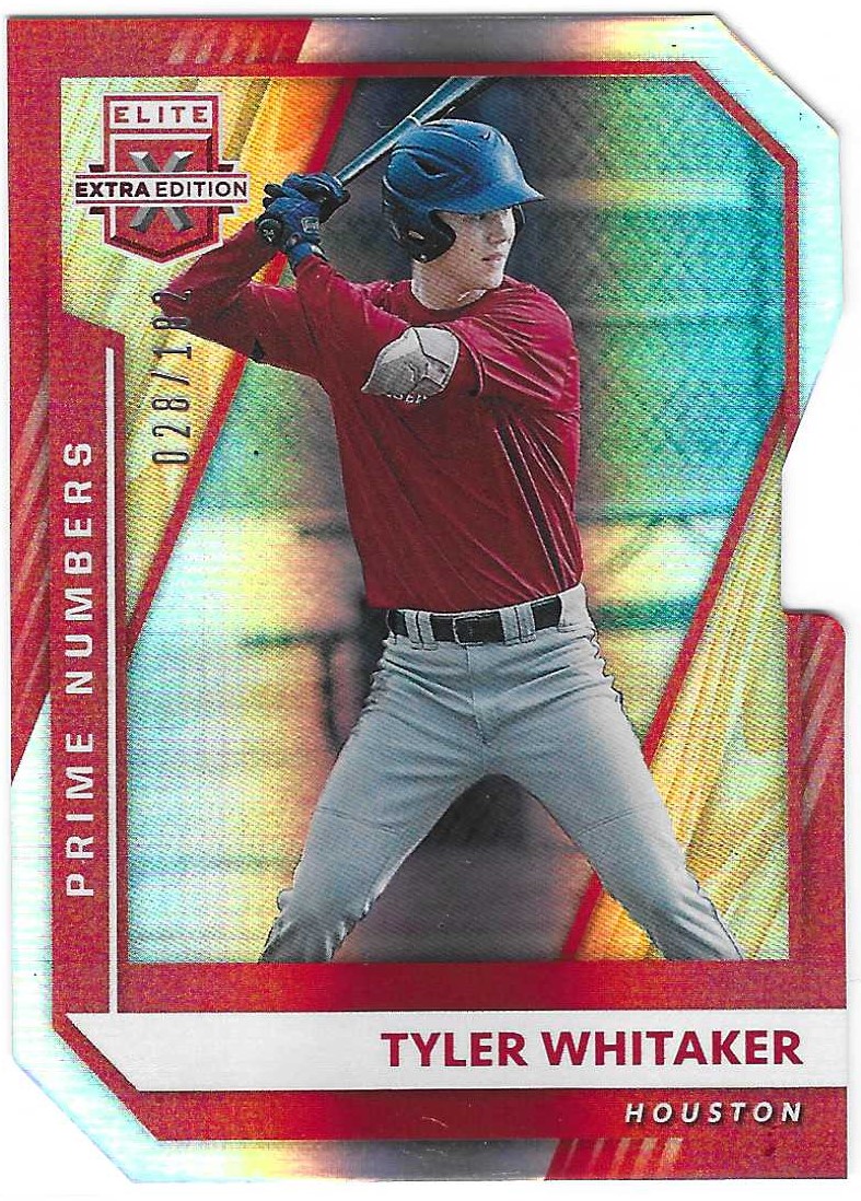 2021 Elite Extra Edition Prime Numbers C Die Cut #87 Tyler Whitaker/182 ...