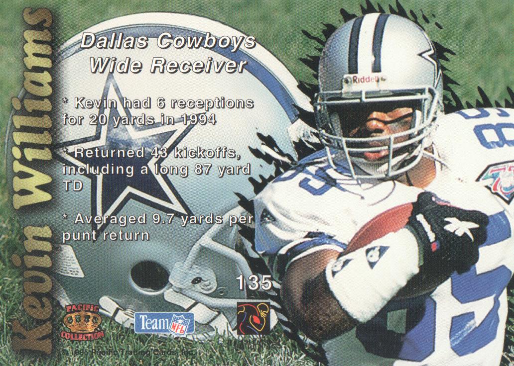 1995 Pacific Prisms #135 Kevin Williams WR - NM-MT