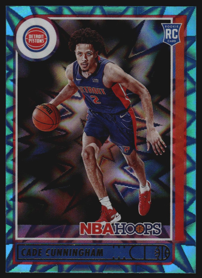2021-22 Hoops Teal Explosion #201 Cade Cunningham - NM-MT