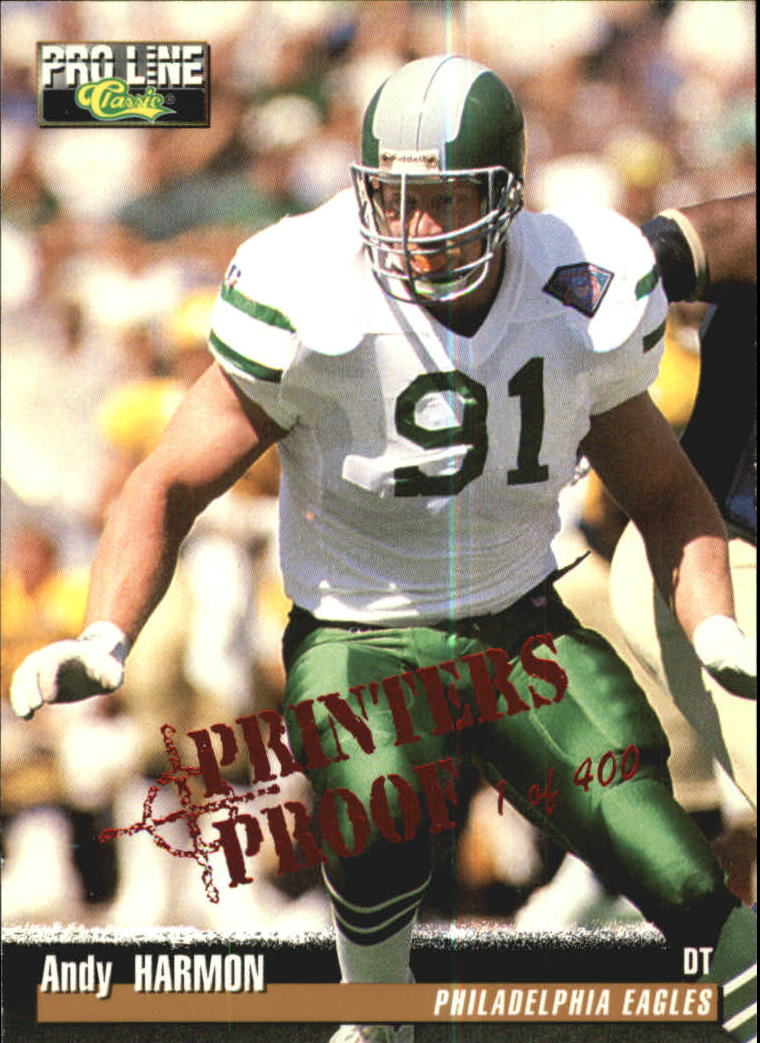 1995 Pro Line Printer's Proofs #185 Andy Harmon - NM-MT - Burbank ...