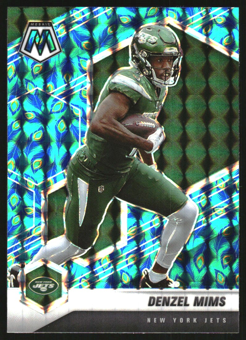 2021 Panini Mosaic Mosaic Choice Peacock #158 Denzel Mims - NM-MT