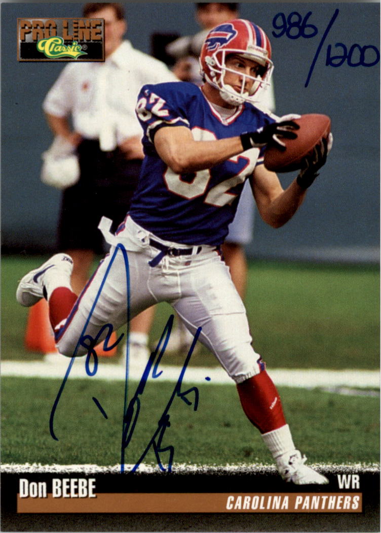 1995 Pro Line Autographs #6A Don Beebe/1200 - NM-MT