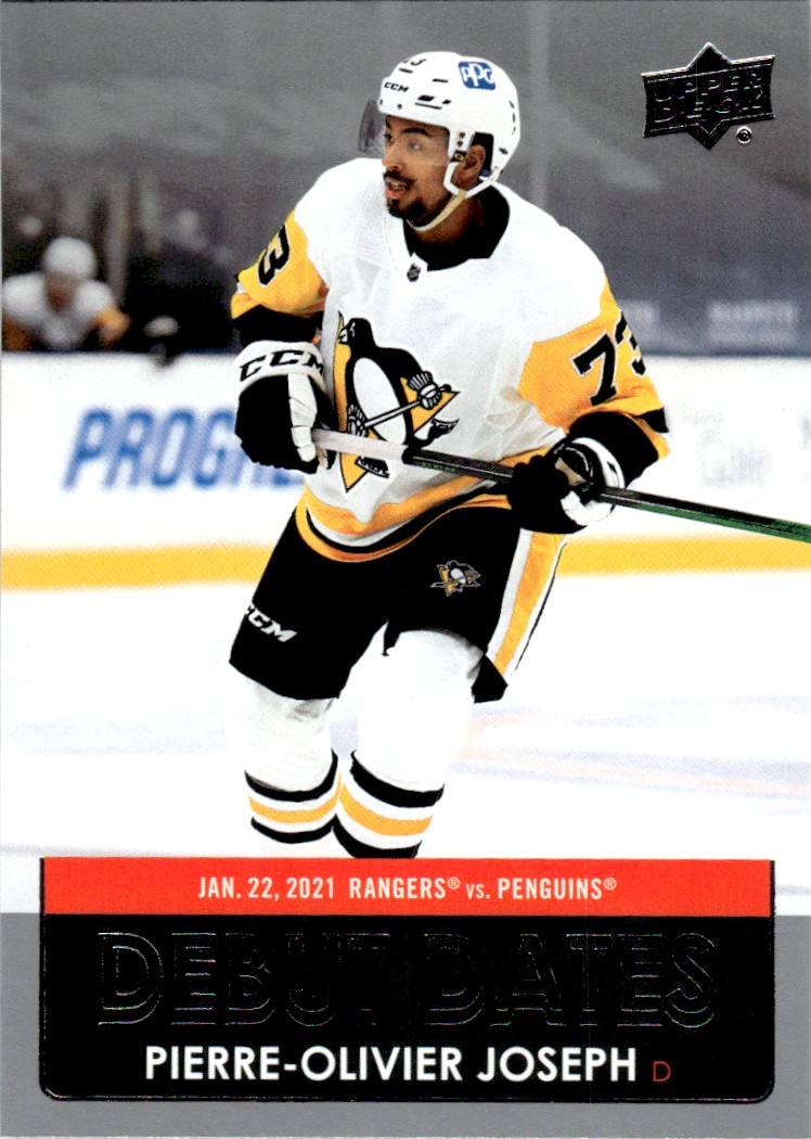 2021-22 Upper Deck Debut Dates #DD10 Pierre-Olivier Joseph - NM-MT ...