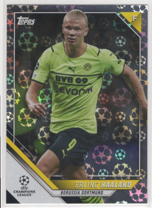 2021-22 Topps UEFA Champions League Starball Foil #1 Erling Haaland ...