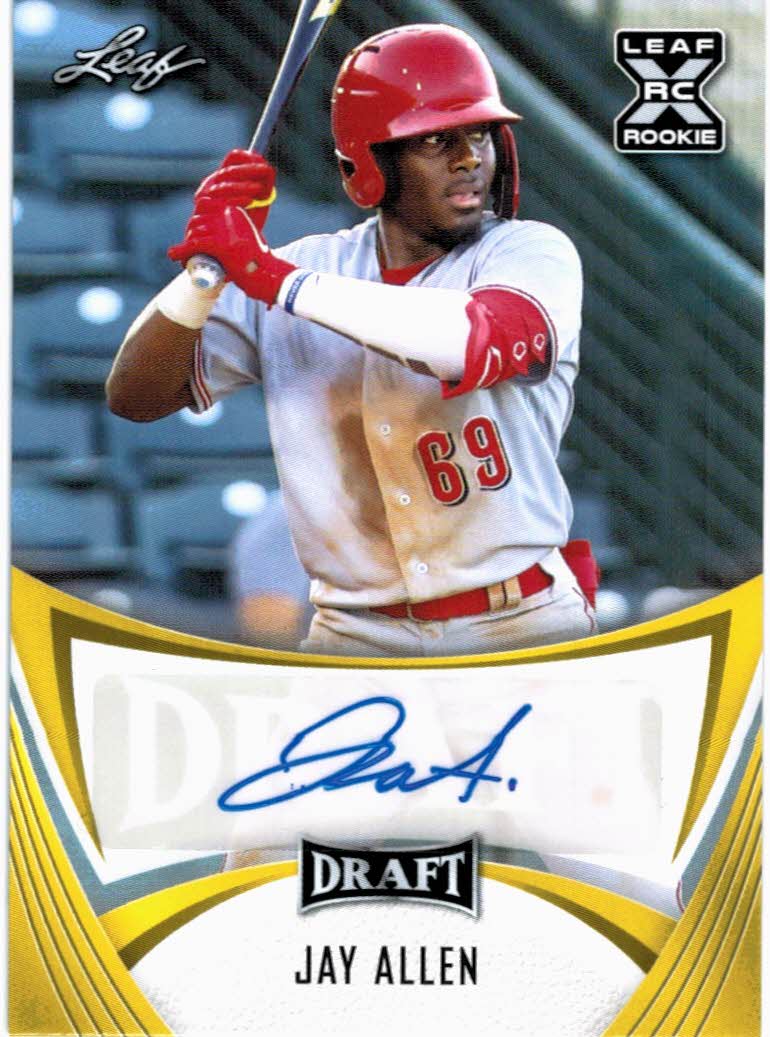 2021 Leaf Draft Autographs Gold #BAJA1 Jay Allen - NM-MT - The Dugout Sportscards & Comics ...