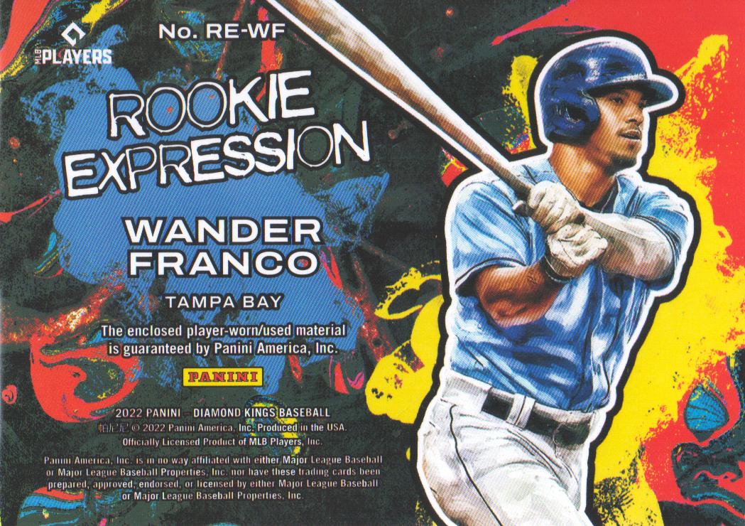 2022 Diamond Kings Rookie Expression Relics #6 Wander Franco - NM-MT