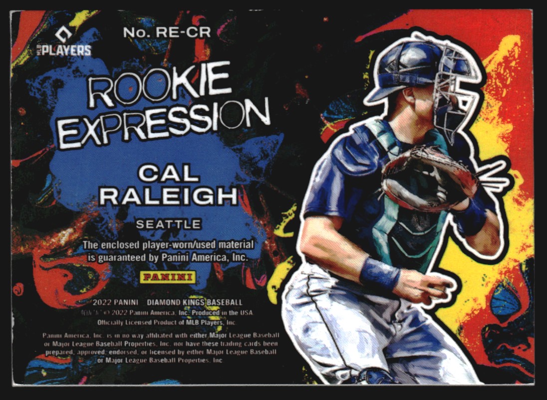 2022 Diamond Kings Rookie Expression Relics #7 Cal Raleigh - NM-MT