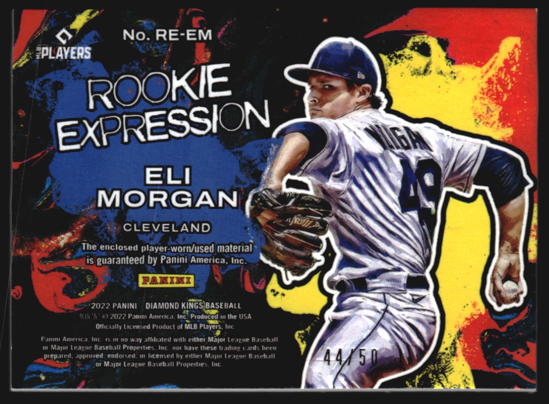 2022 Diamond Kings Rookie Expression Relics Holo Gold #19 Eli Morgan ...