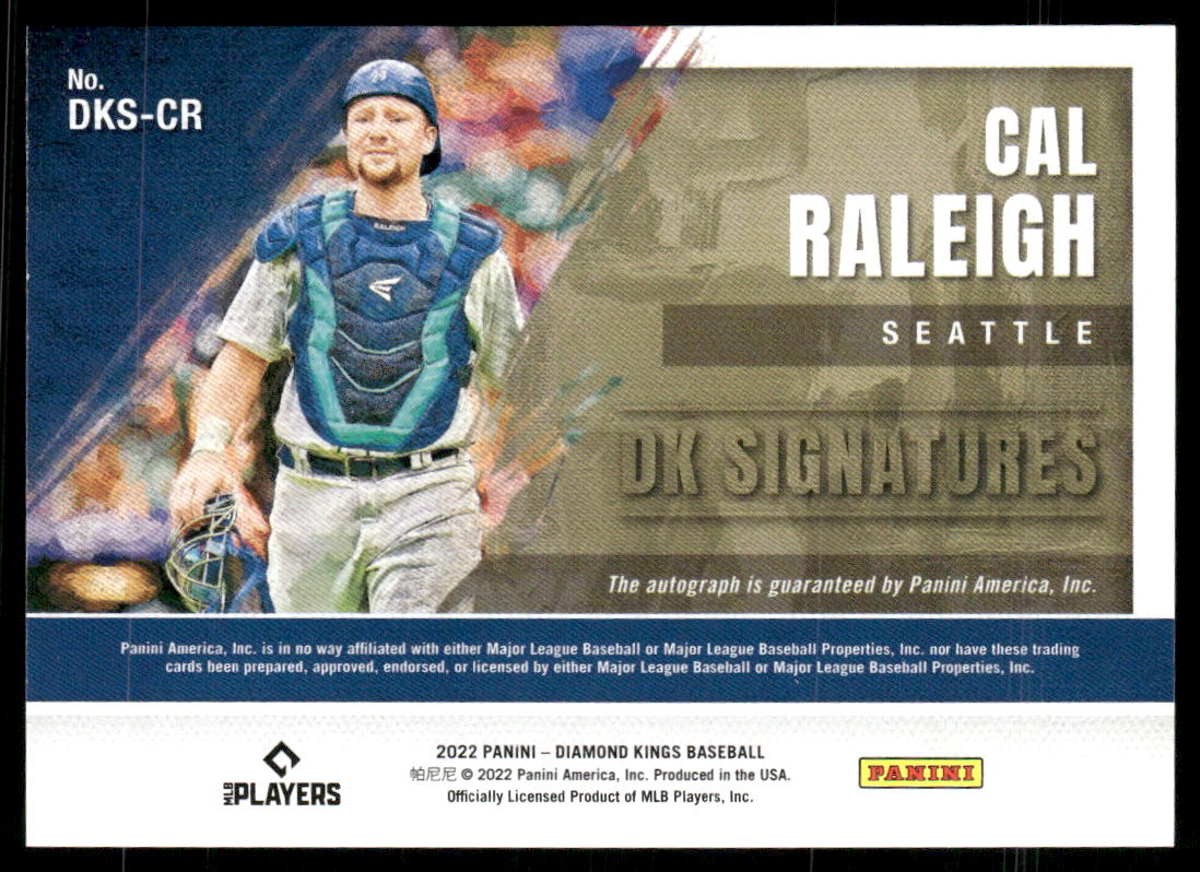 2022 Diamond Kings DK Signatures Holo Gold #11 Cal Raleigh - Auto/50 ...