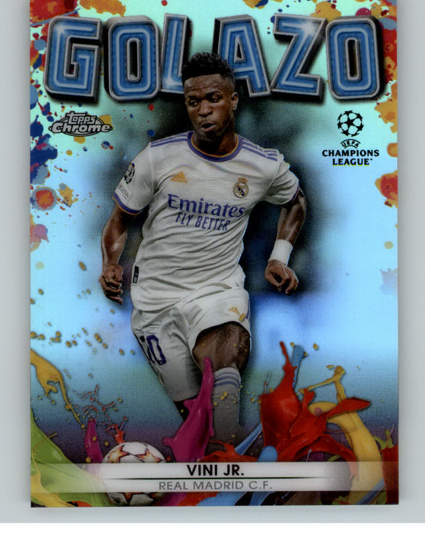 2021-22 Topps Chrome UEFA Champions League Golazo #G2 Vini Jr. - NM-MT