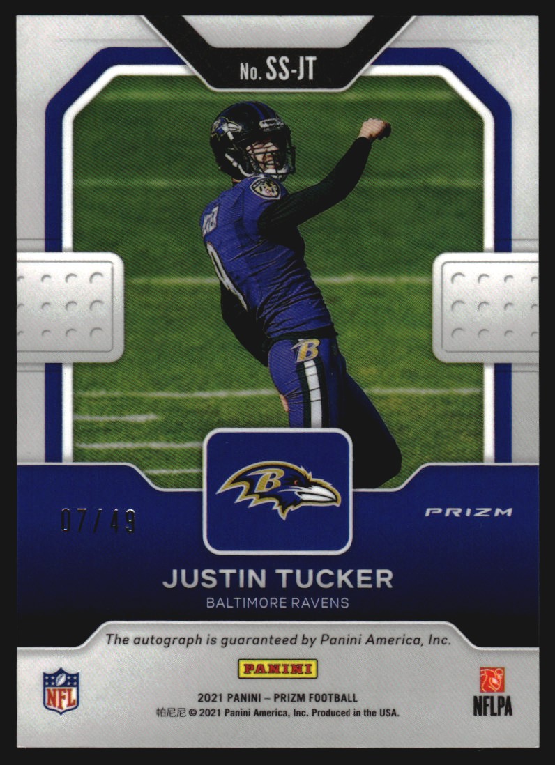 2021 Panini Prizm Sensational Signatures Prizms Green Scope #4 Justin ...