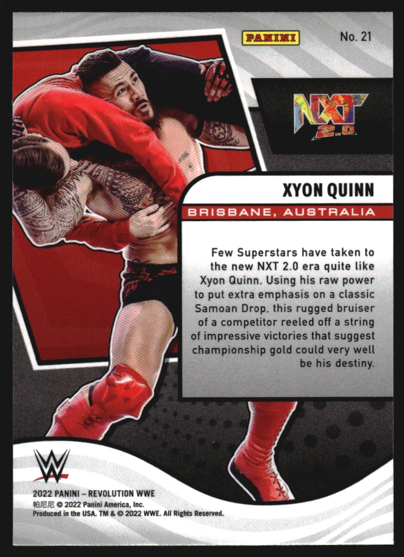 2022 Revolution WWE #21 Xyon Quinn RC - NM-MT
