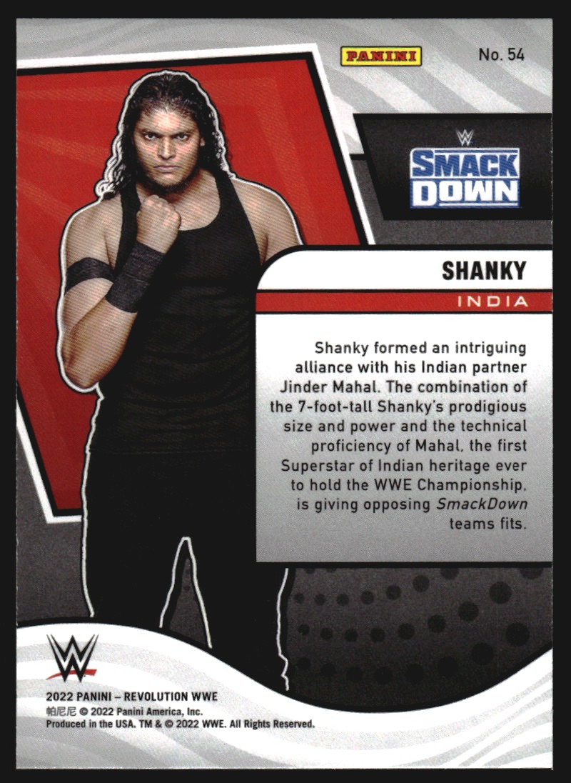 2022 Revolution WWE #54 Shanky RC - NM-MT
