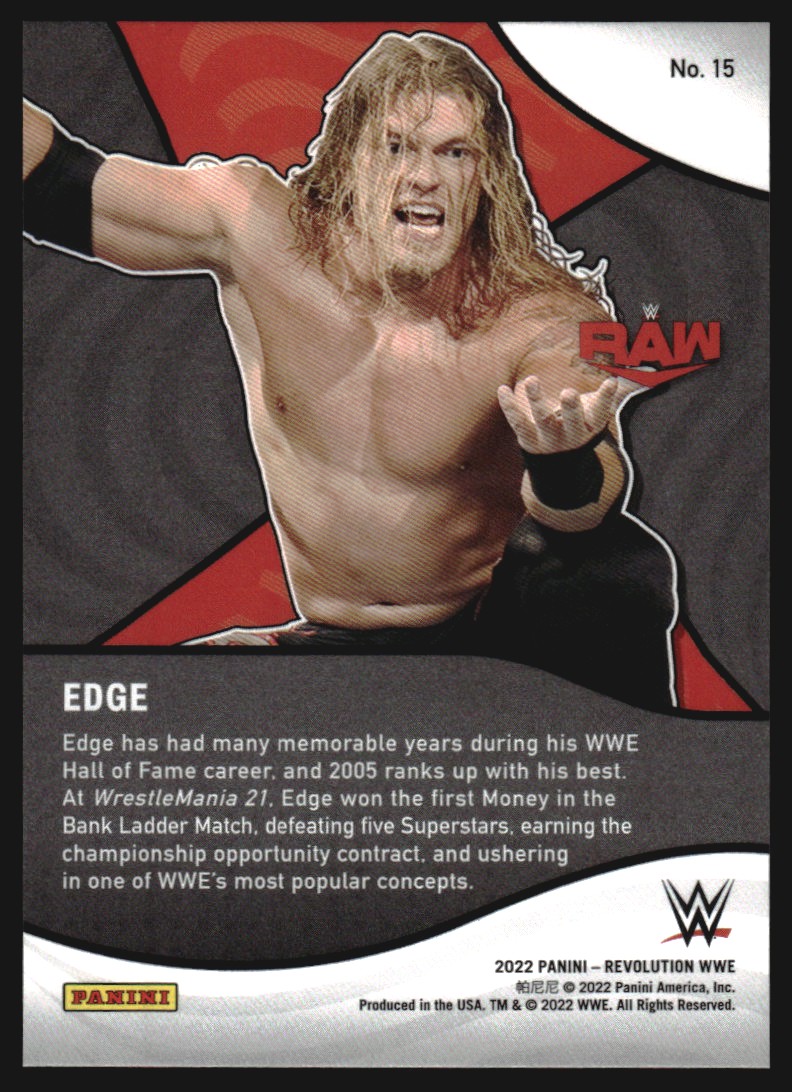 2022 Revolution WWE Shock Wave #15 Edge - NM-MT