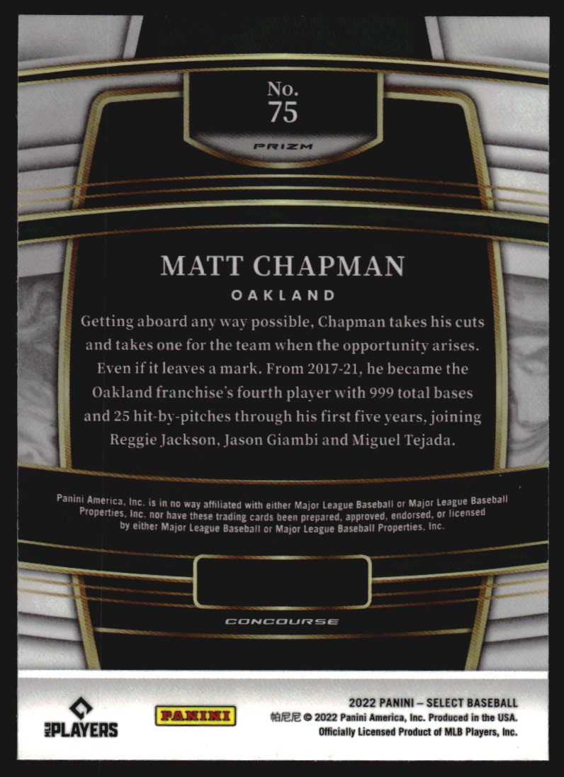 2022 Select Scope #75 Matt Chapman - NM-MT