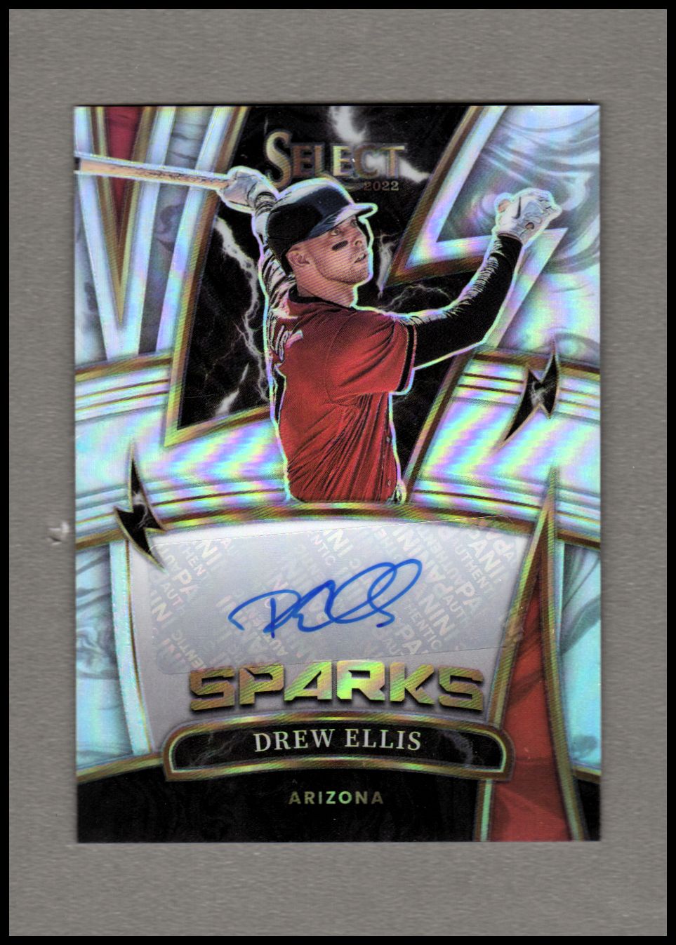 2022 Select Sparks Signatures Holo #10 Drew Ellis/99 - 72/99 - NM-MT