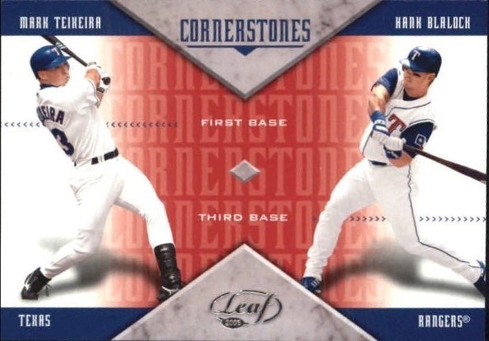 2005 Leaf Cornerstones #6 Mark Teixeira/Hank Blalock Rangers C42850 - NM-MT