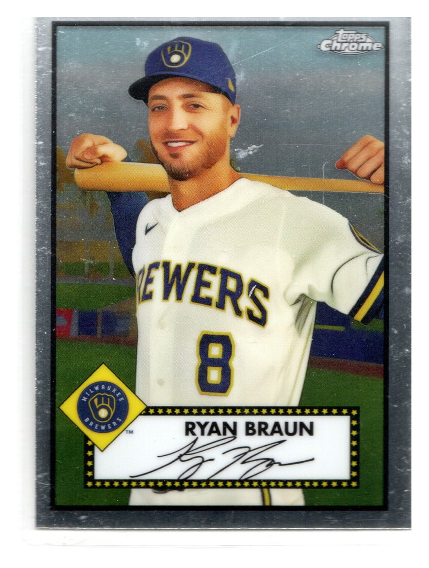 2021 Topps Chrome Platinum Anniversary #288 Ryan Braun - NM-MT