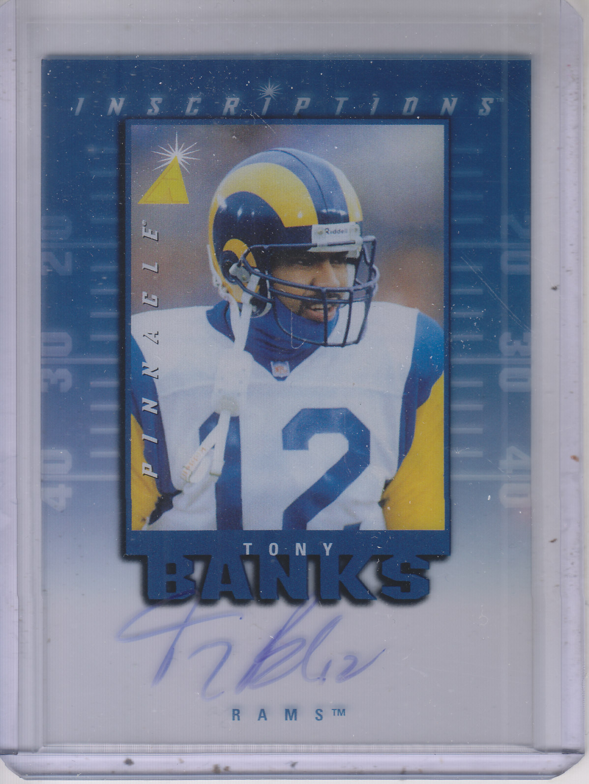 1997 Pinnacle Inscriptions Autographs #1 Tony Banks/1925 - NM-MT ...