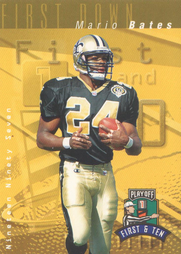 1997 Playoff First and Ten #24 Mario Bates - NM-MT