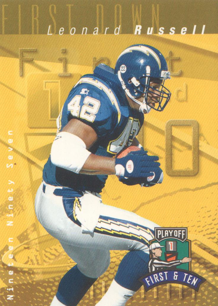 1997 Playoff First and Ten #42 Leonard Russell - NM-MT