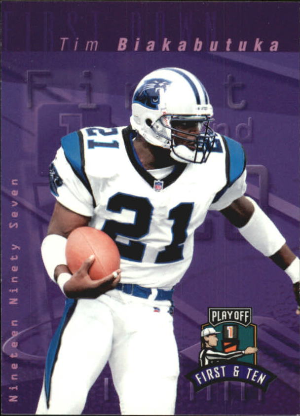 1997 Playoff First and Ten #113 Tim Biakabutuka - NM-MT
