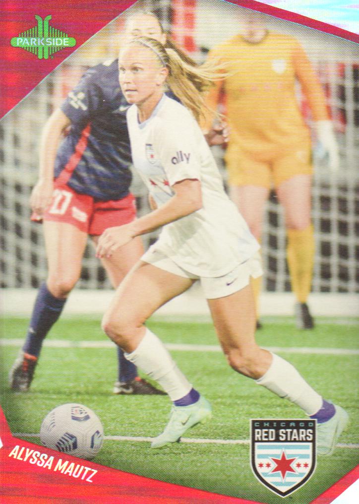 2022 Parkside NWSL Red Foil #23 Alyssa Mautz - NM-MT
