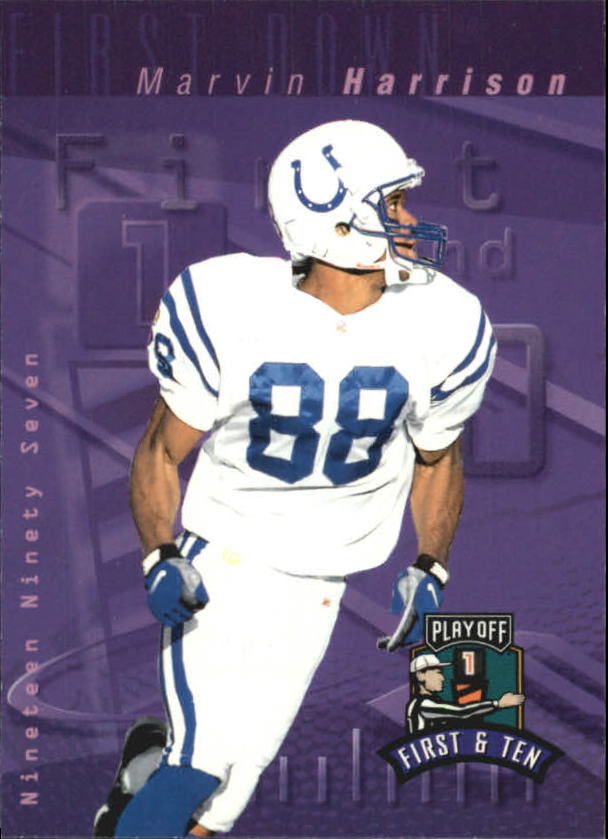 1997 Playoff First and Ten #185 Marvin Harrison - NM-MT