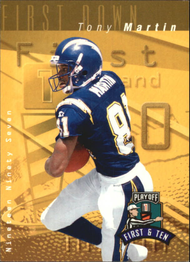 1997 Playoff First and Ten #192 Tony Martin - NM-MT