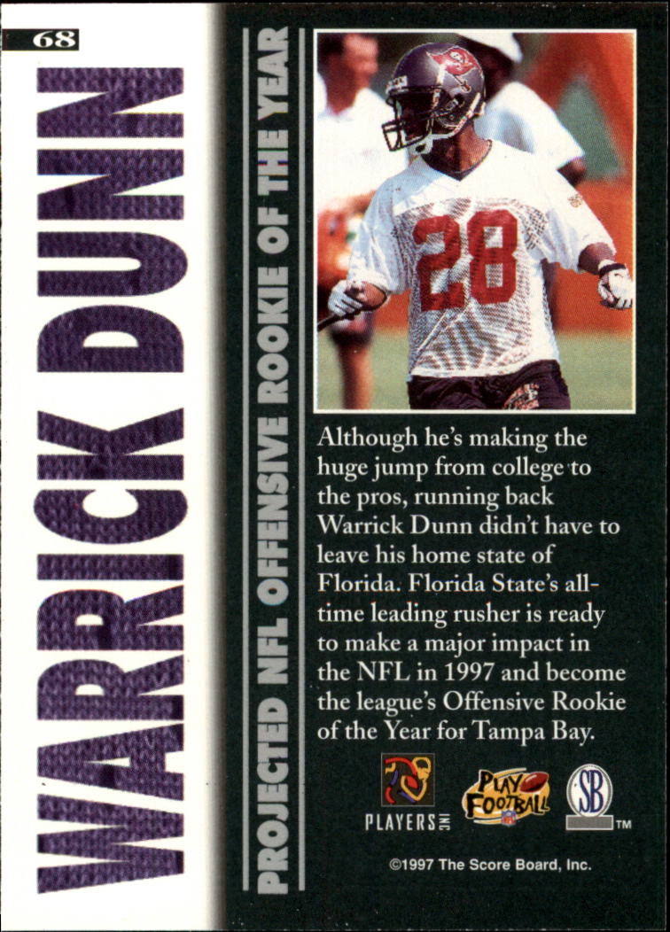 1997 Pro Line Gems #68 Warrick Dunn PL - NM-MT